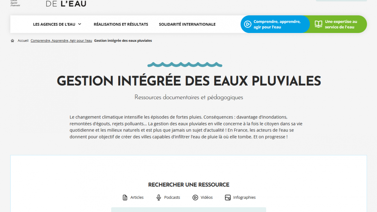 Gestion intégrée des eaux pluviales | Eau et ville